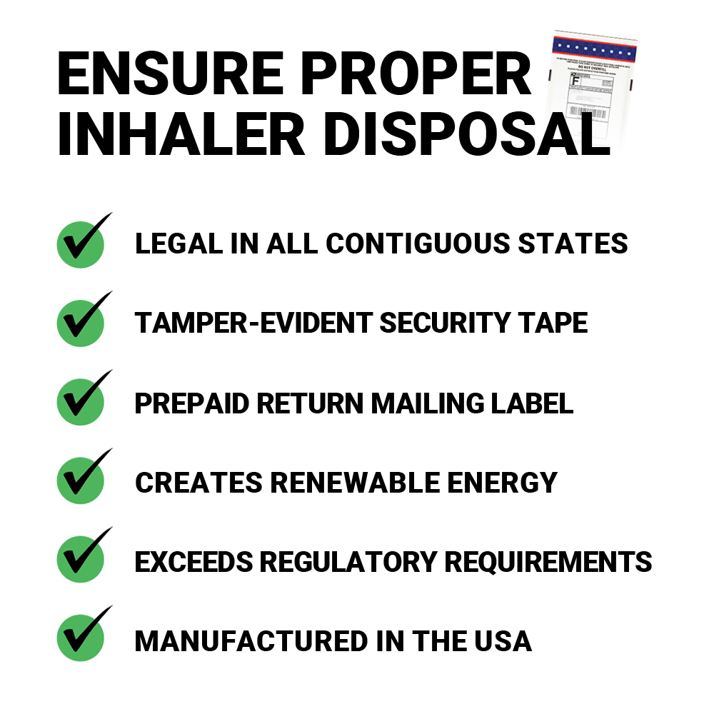 Inhaler Mail-In Take Back Envelopes (3pk) - ARXG by Reconomy